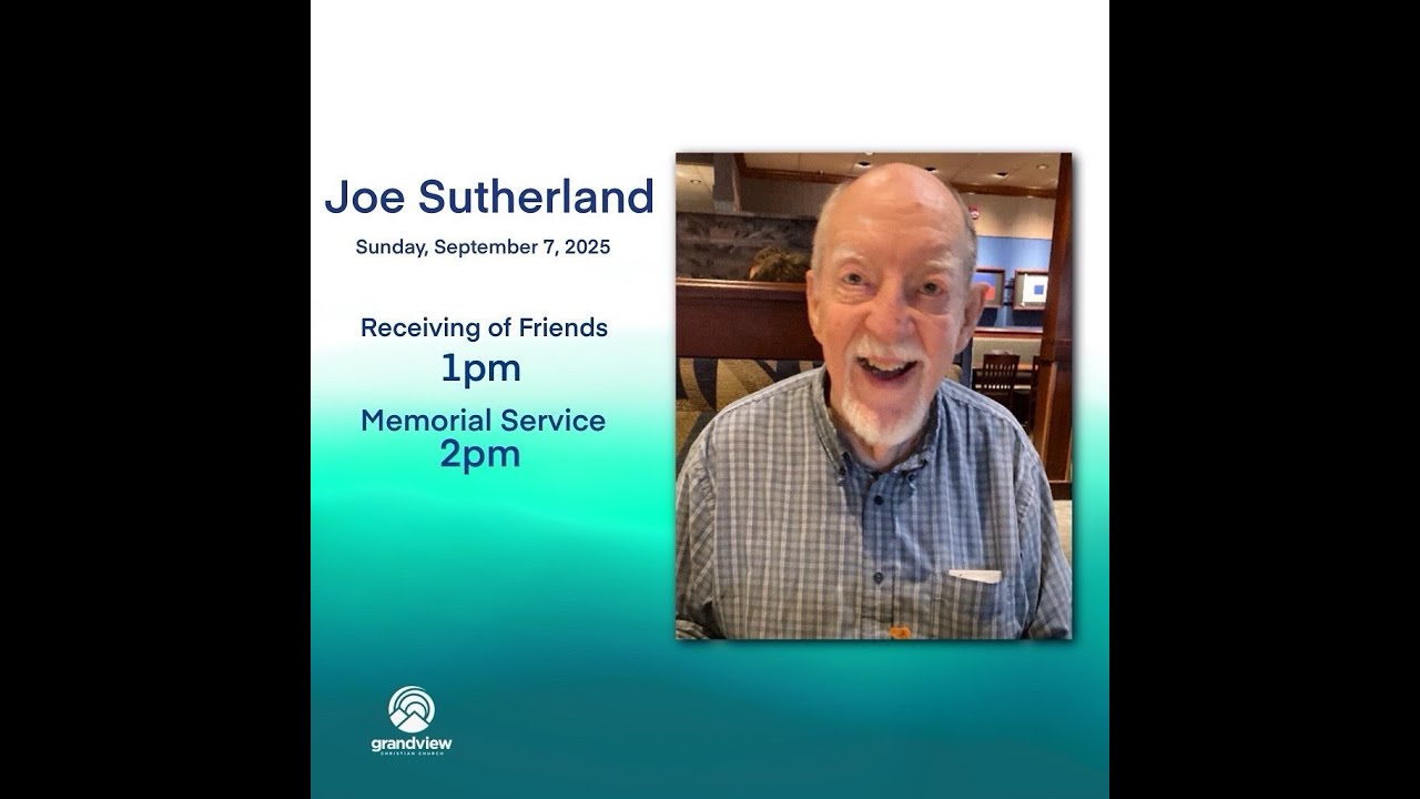 Memorial Service for Joseph E. Sutherland - YouTube