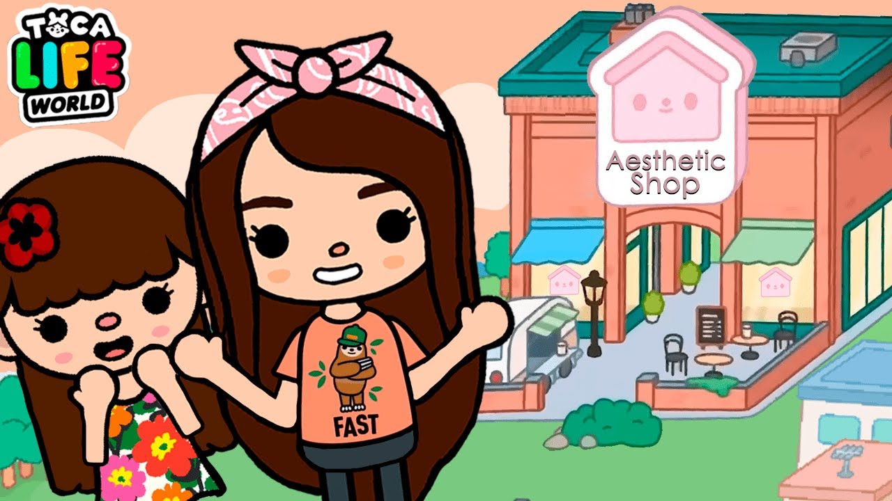 DECORO UNA TIENDA AESTHETIC en Toca Boca || Toca Life World - YouTube