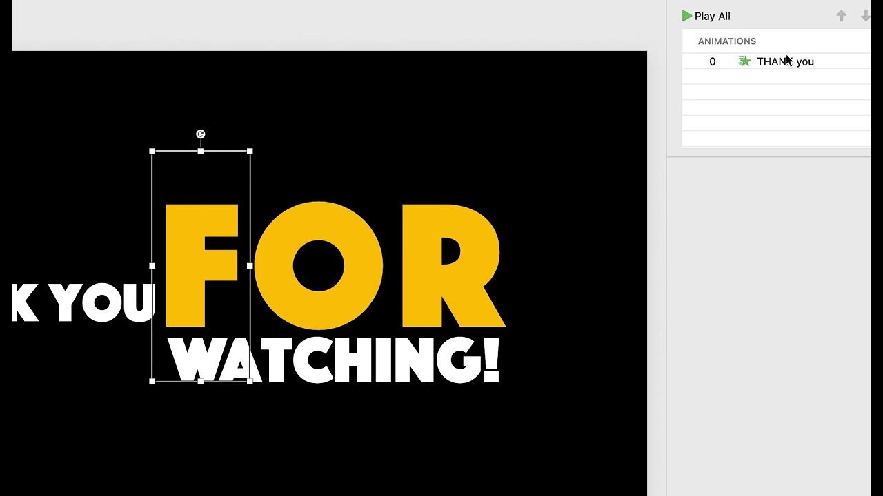 Best Outro: Thank you for watching| slide animation PowerPoint tutorial| ppt presentation ...