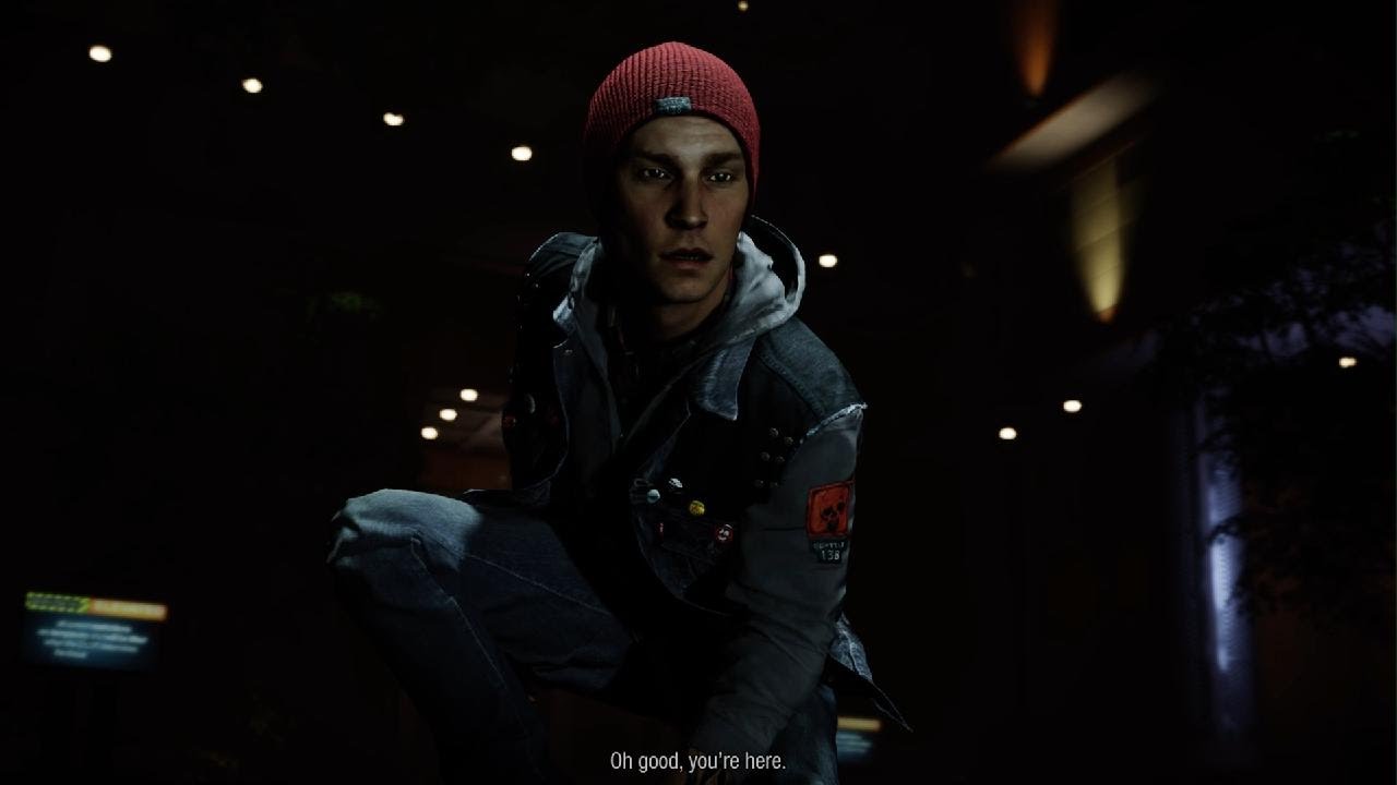 Infamous Second Son Good Karma Delsin talk with Augustine cutscene - YouTube