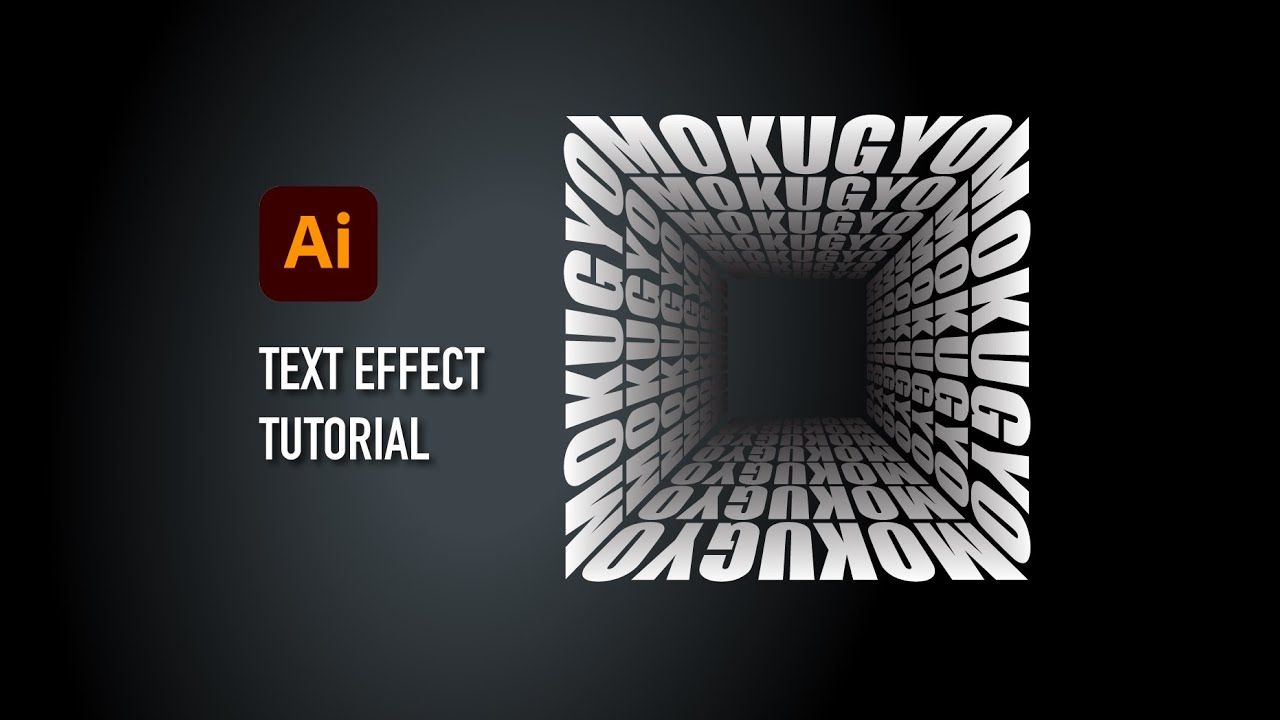 Adobe Illustrator 2023 - Text Effect Tutorial - YouTube