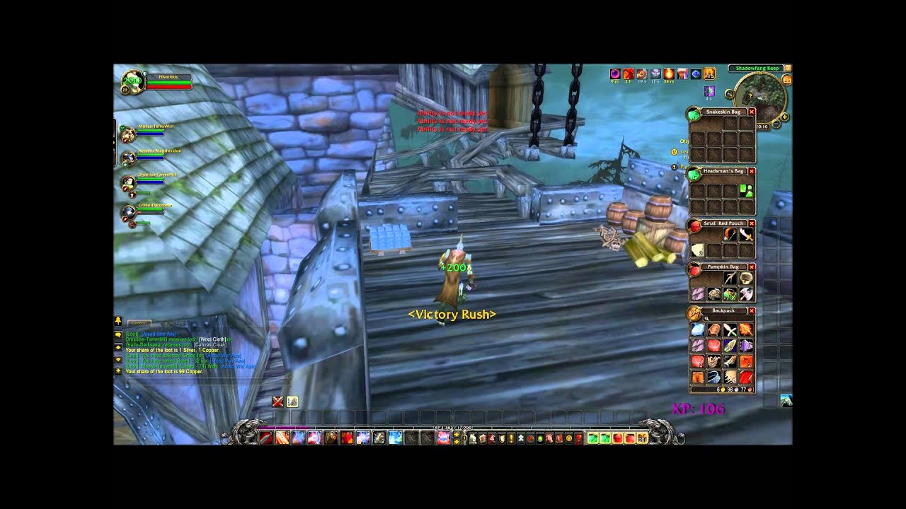 Shadowfang Keep - Dungeon Run - World of Warcraft - Low Level - Horde ...