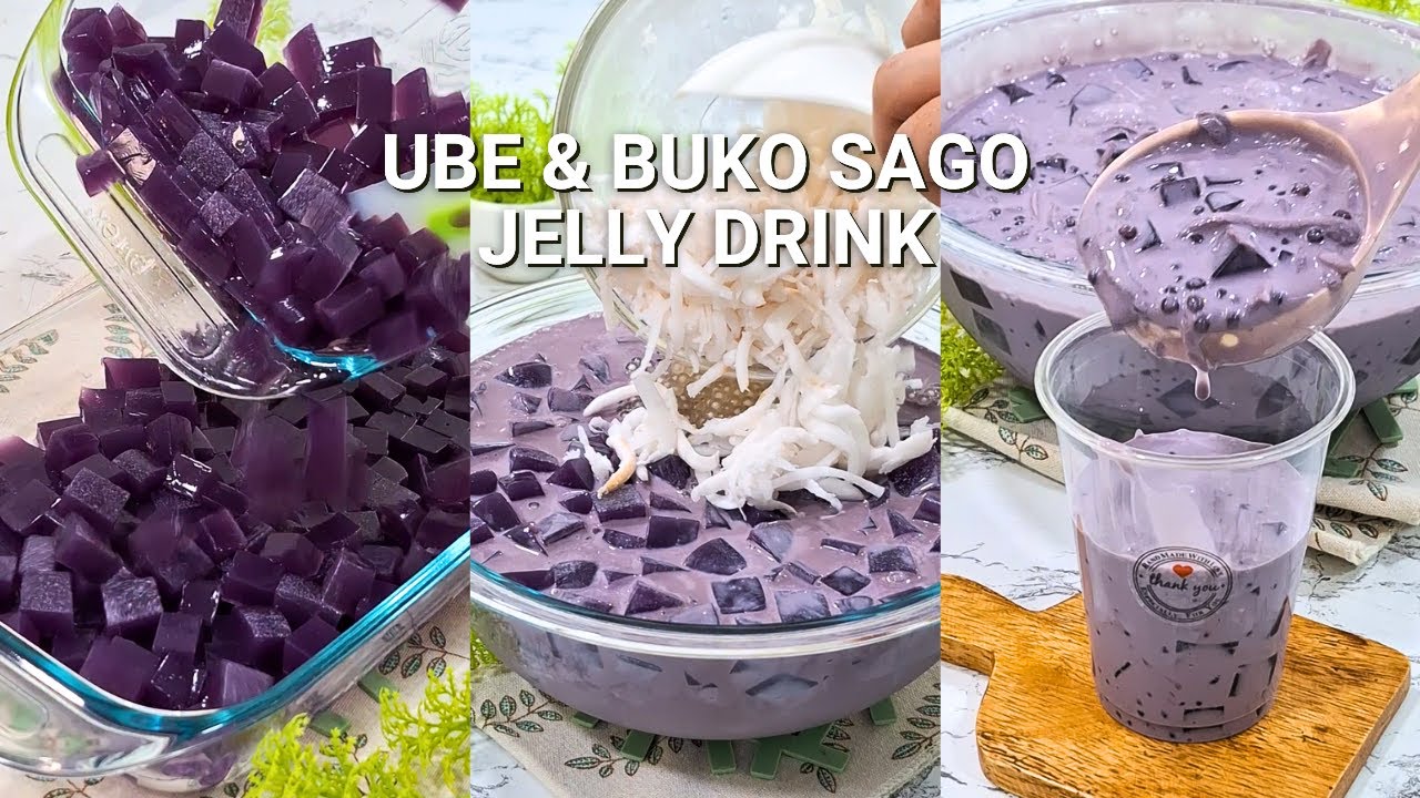 Ube and Buko Sago Jelly Drink Recipe – A Refreshing Business Idea - YouTube