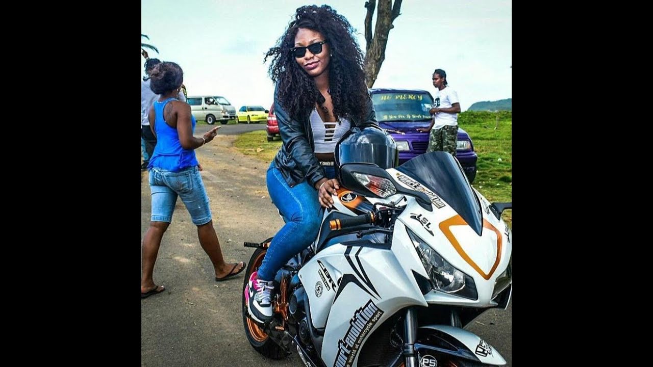 Dominica Female Rider Rides a Yamaha R1 | Shanz | Ceemedia Vlogs ...