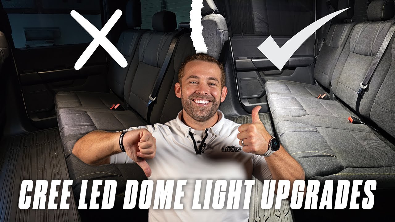 CREE LED Rear Dome Lights Installation for 21+ F150, Raptor, Bronco ...