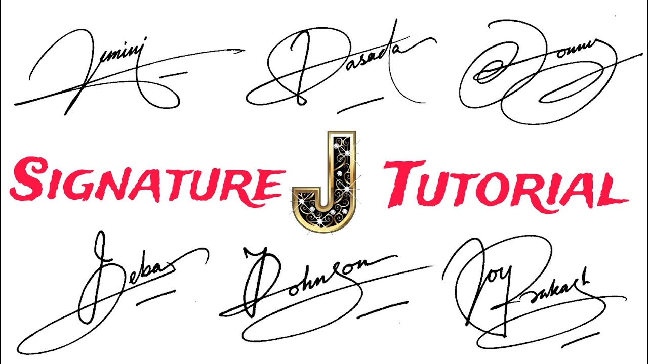 Ideas of Signature "J" | J Signature Tutorial | #signature # ...