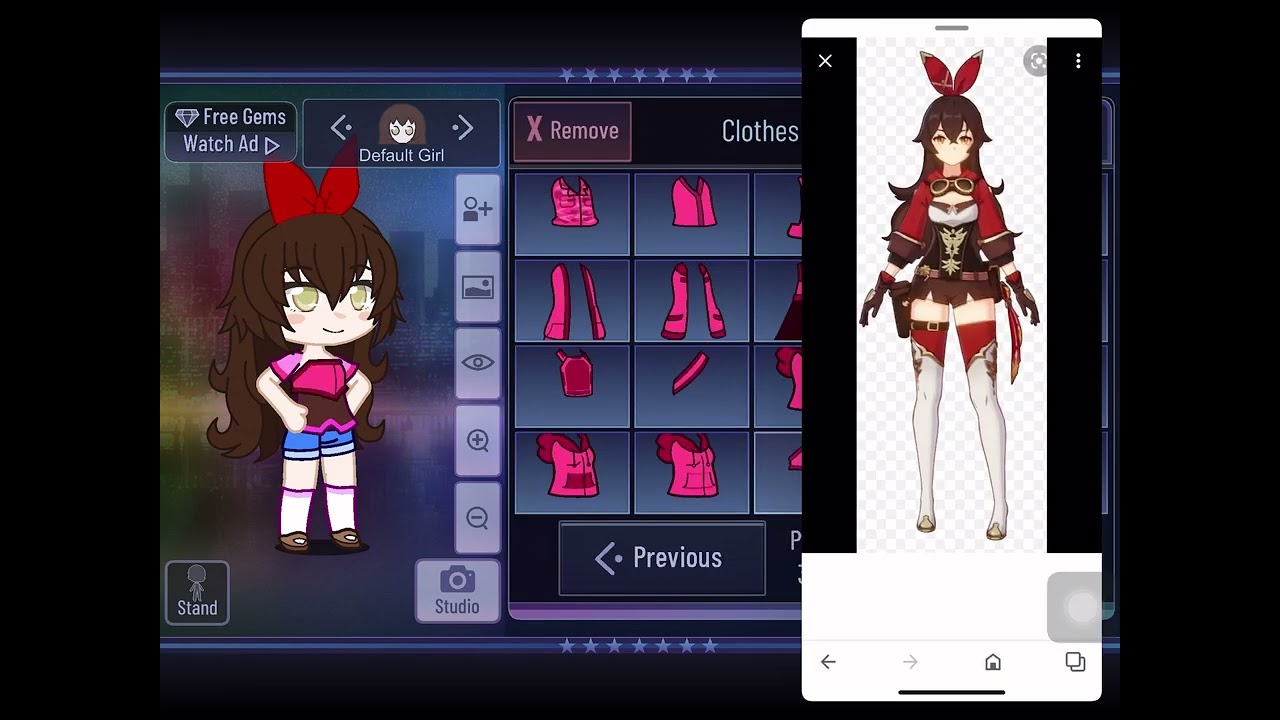 Making amber in Genshin impact in gacha club! - YouTube