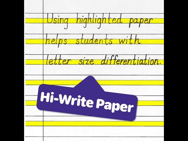 Highlighted Writing Paper