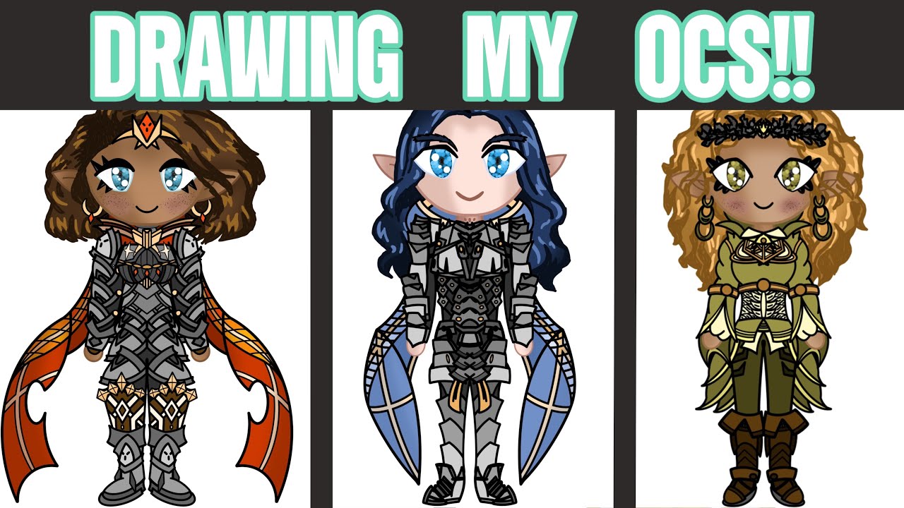 FINALLY drawing MY OCS! (Feat Destiny, Chro, Leonnah, and Ash from Arc ...