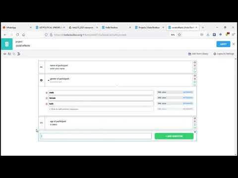 Creating questionnaire forms using Kobo Toolbox, Quick Tutorial for Beginners -Part 1 - YouTube