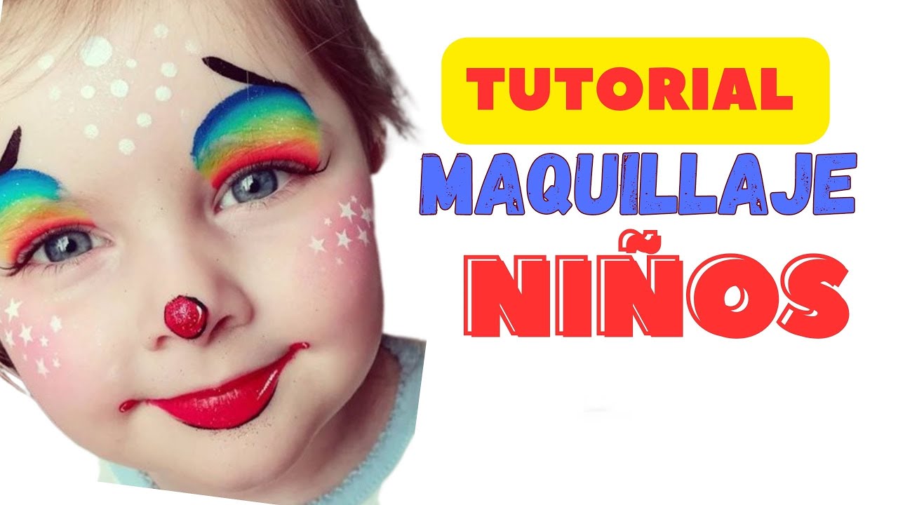 Maquillaje de PAYASO para NIÑO y NIÑA SENCILLO y FÁCIL DE HACER | CLOWN MAKE UP - YouTube