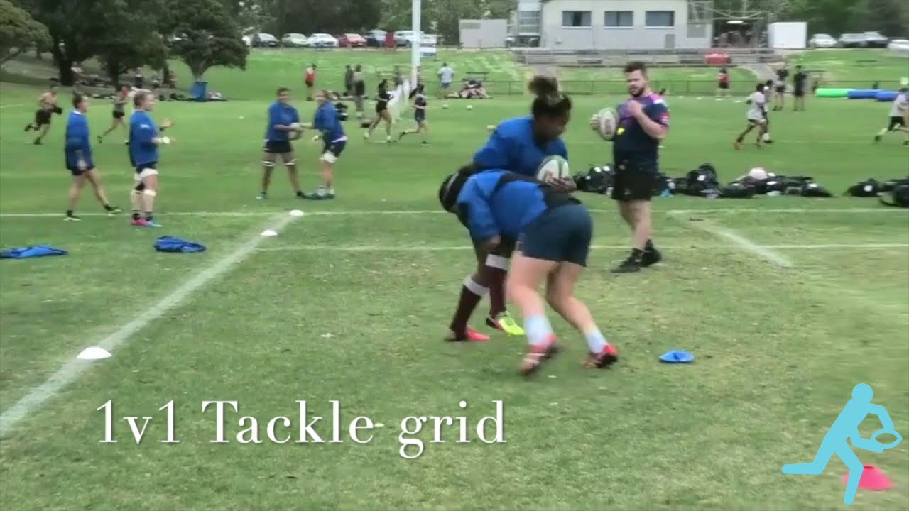 1v1 tackle grid - YouTube