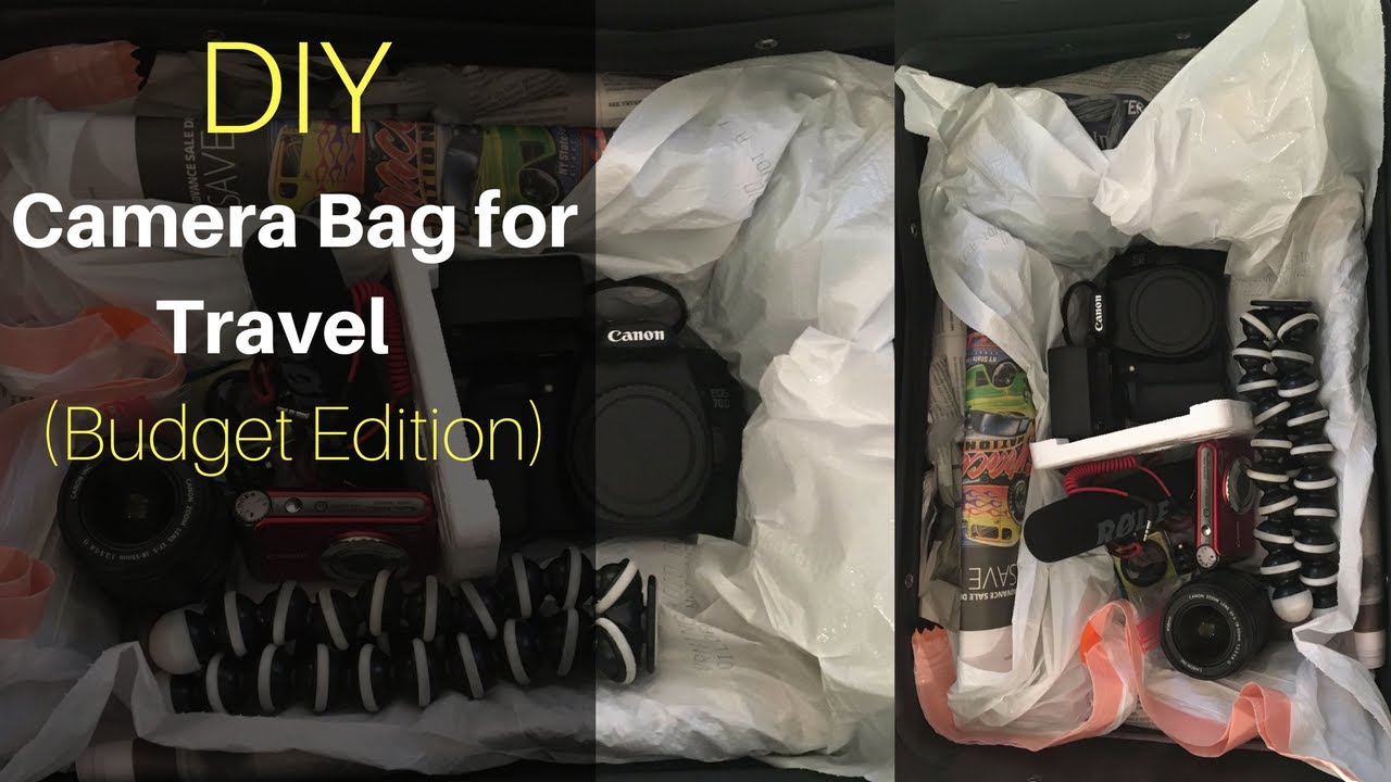 DIY Camera Bag for Travel (Budget Edition) - YouTube