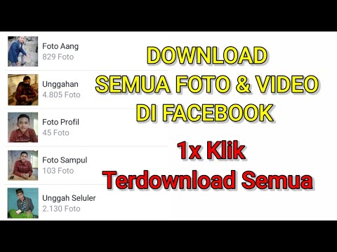 Cara Download Semua Foto Video Di Facebook Tanpa Aplikasi