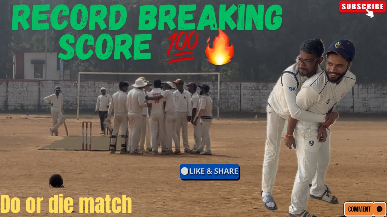 Scored 300 runs in do or die match 💯🏏|| match winning inning in a match ...