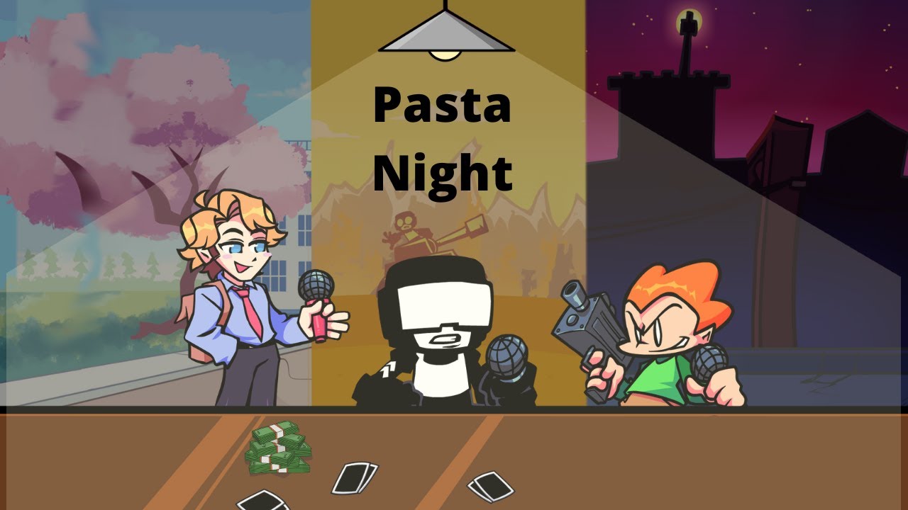 Pasta Night but Tankman, Senpai and Pico sing it - YouTube