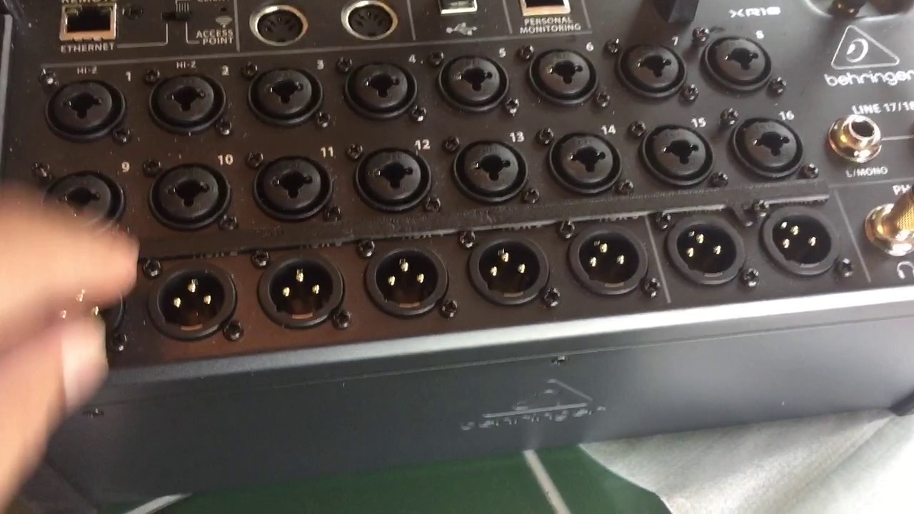 Behringer X air digital mixer channel labeling plates scribble strips ...