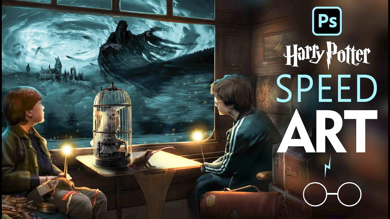 harry potter manipulation | photoshop | speed art | tutorial - YouTube
