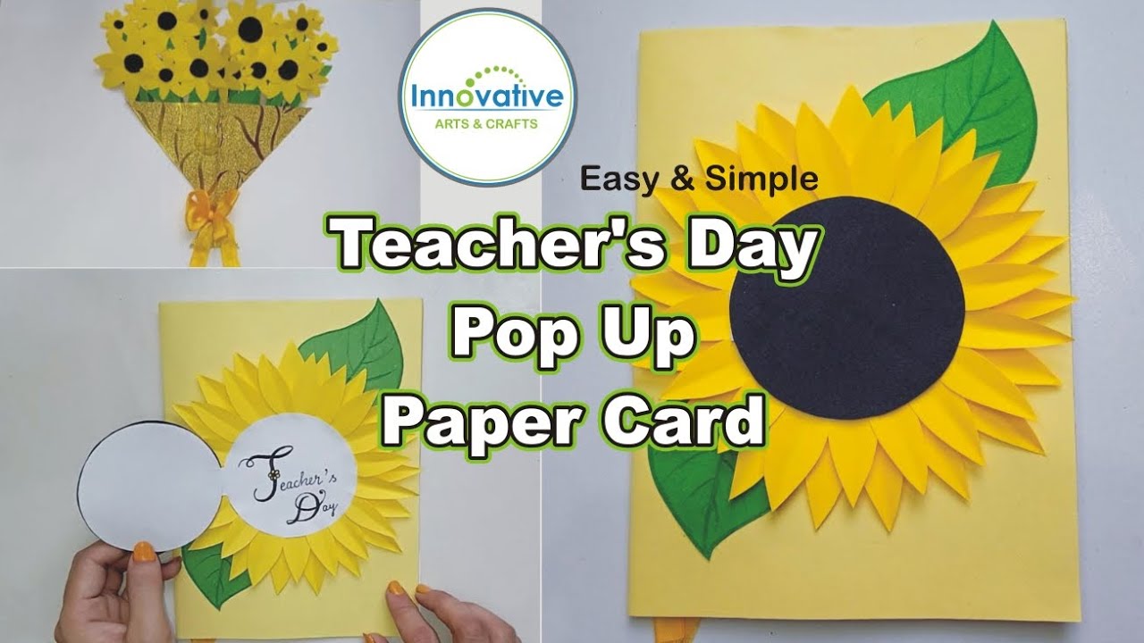 Beautiful Pop up Teacher's Day Card with Paper | Handmade | Fun Maker ...