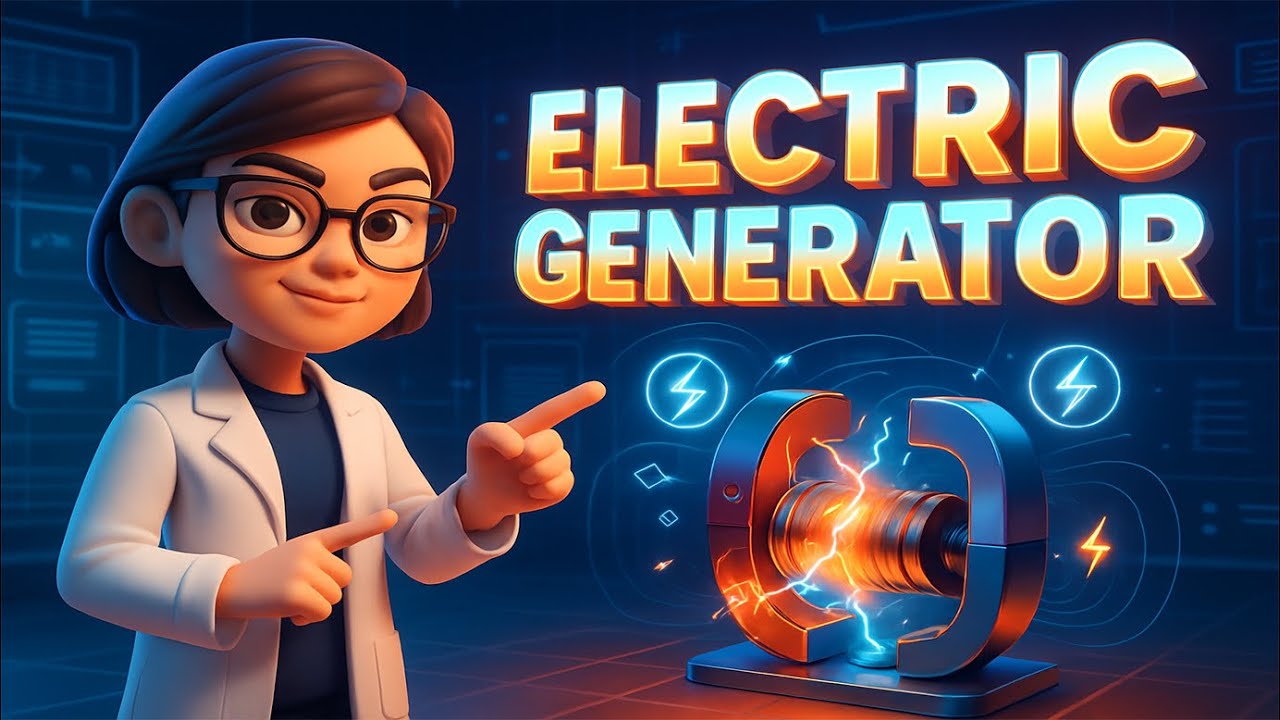 Electric generator ||3D animated explanation || class 12th &10th ...