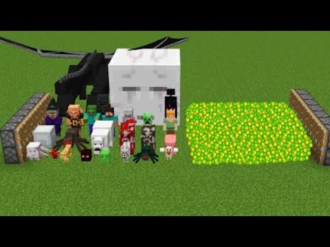 all minecraft mops + xp = ? - YouTube