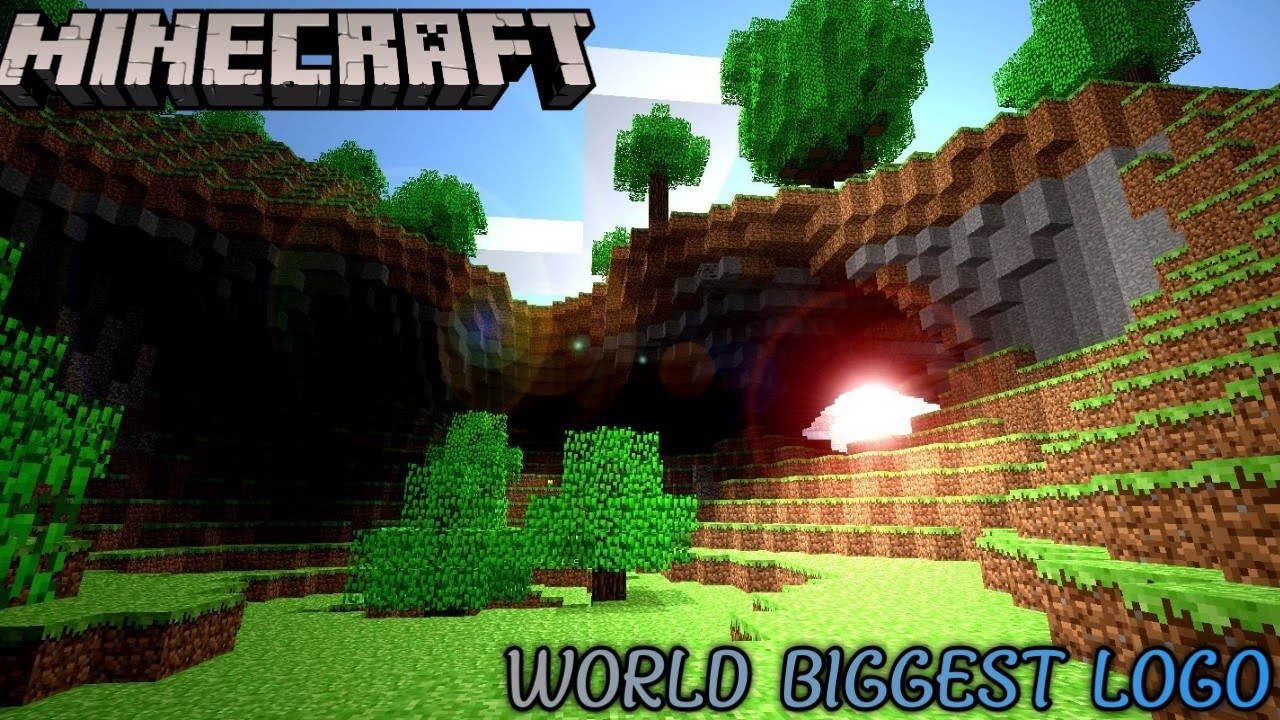 world biggest Minecraft logo build in Minecraft |#trending #trending # ...