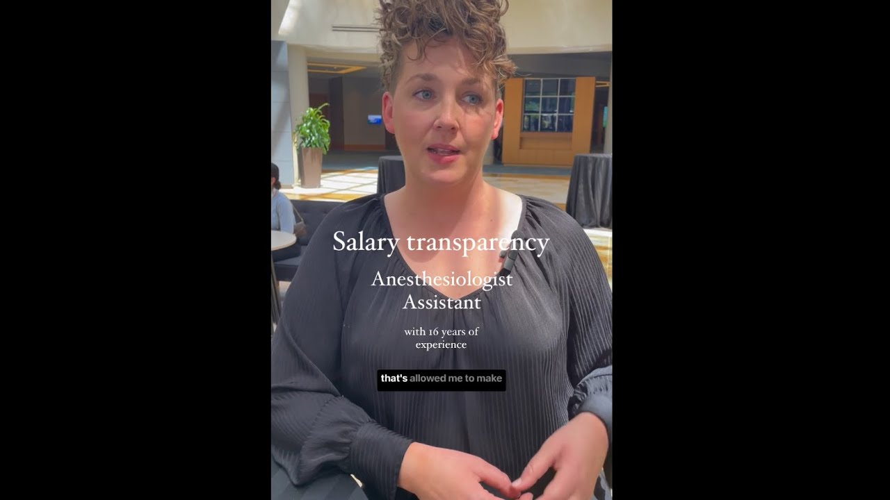 Salary transparency- Part time Anesthesiologist Assistant with 16 years ...