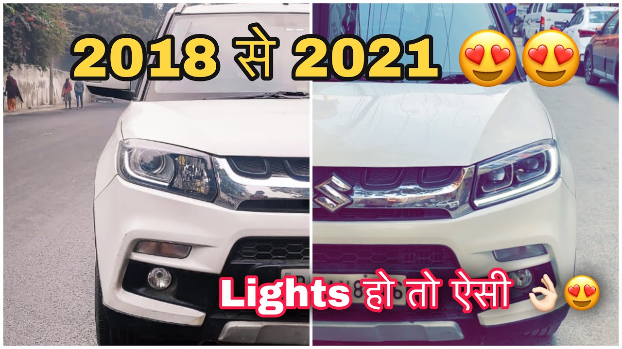 2021 brezza headlights install in my old brezza - YouTube