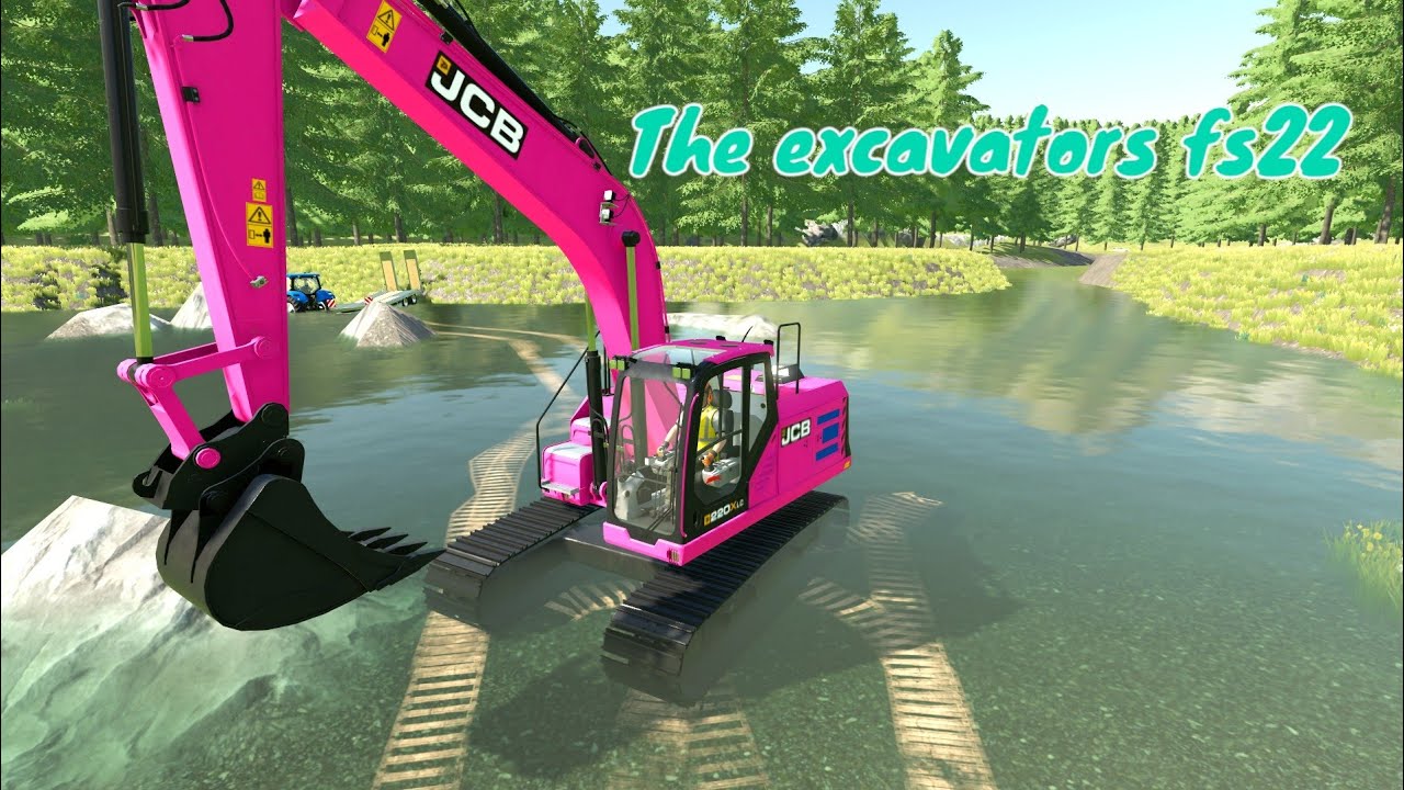 CONTRUCTION EXCAVATOR LOADED AND HAULING TRUCK KAMAZ vehicle farming ...