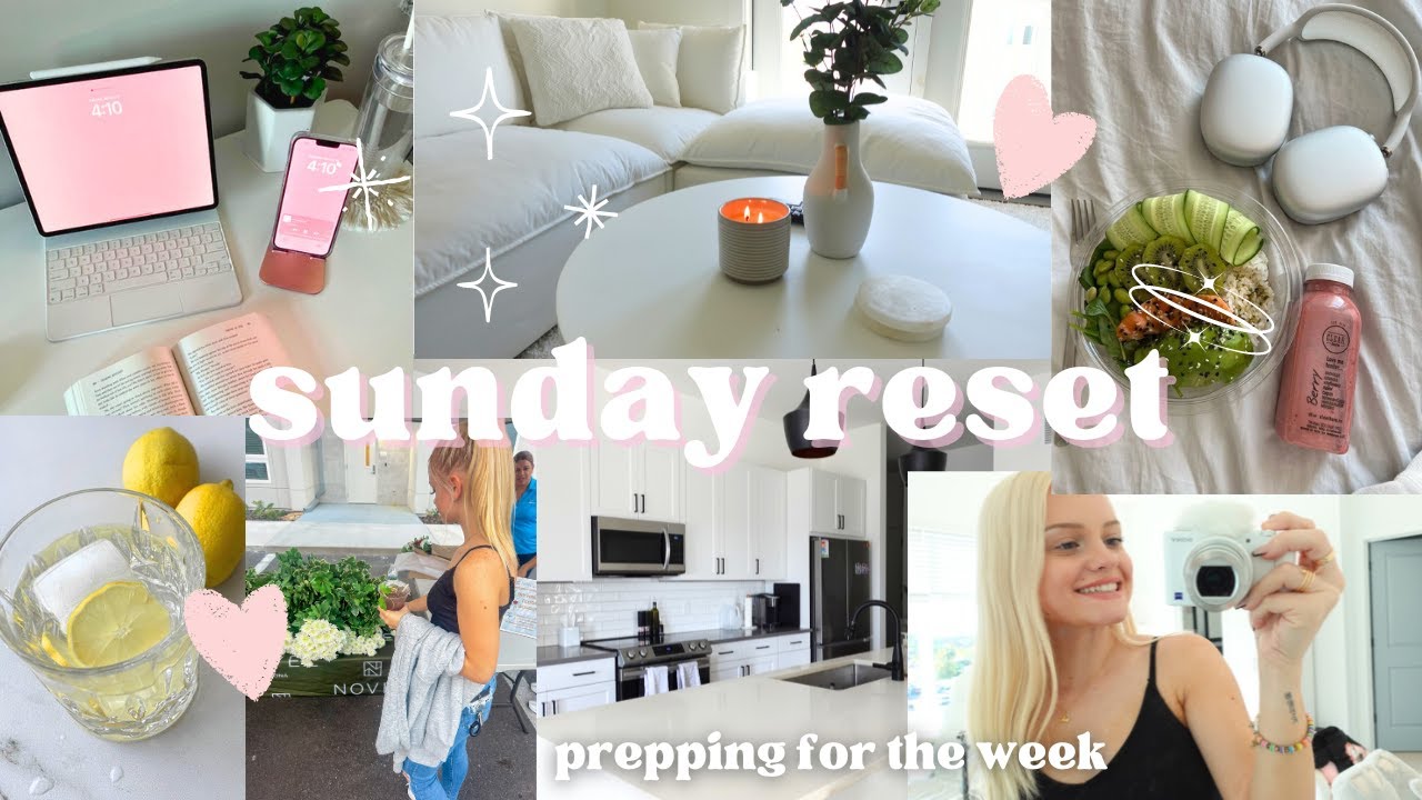 ULTIMATE SUNDAY RESET ROUTINE🤍 productive, motivating + aesthetic ...