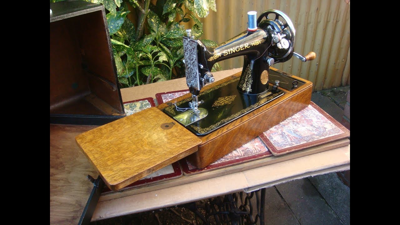 Antique Old Vintage Hand Crank Singer sewing machine Model 99K See ...