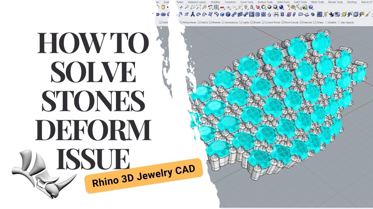 How To Solve Stones Deform Issue With "Flow Along Surface" Commend in ...