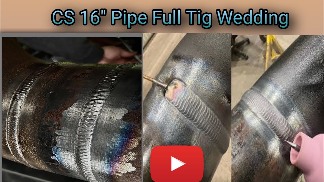 Full Tig Wedding 16" pipe capping welding - YouTube