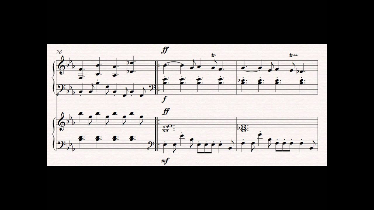 PMD 1: "Credits" (Piano Duet Sheet Music) - YouTube