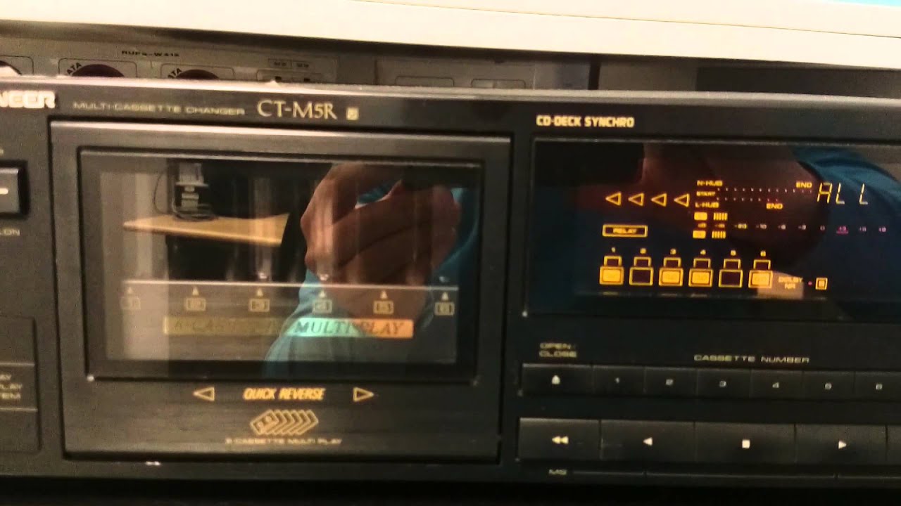 Pioneer CT-M5R 6 Cassette Changer Deck - YouTube