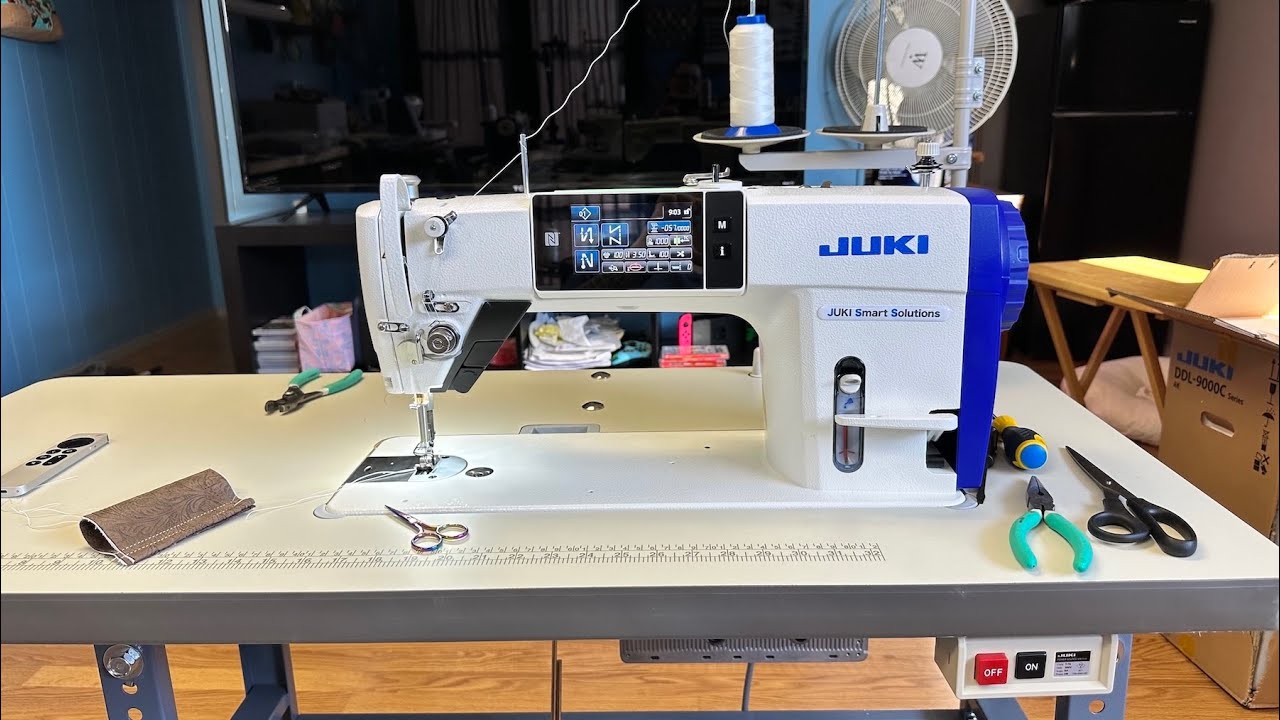 Unboxing and Setting Up Juki 9000c FSH - YouTube