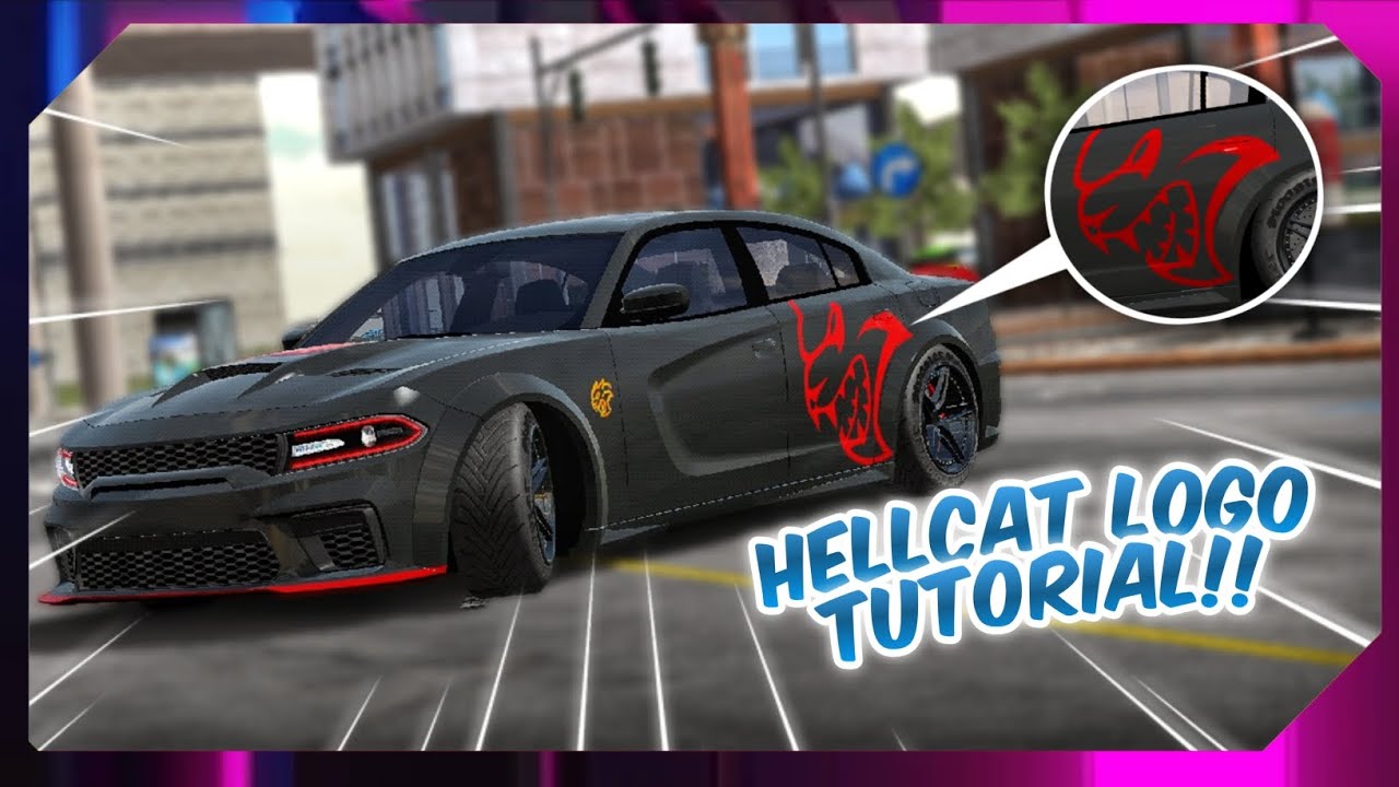 How To Make Hellcat Logo Tutorial Design Car Parking Multiplayer - YouTube