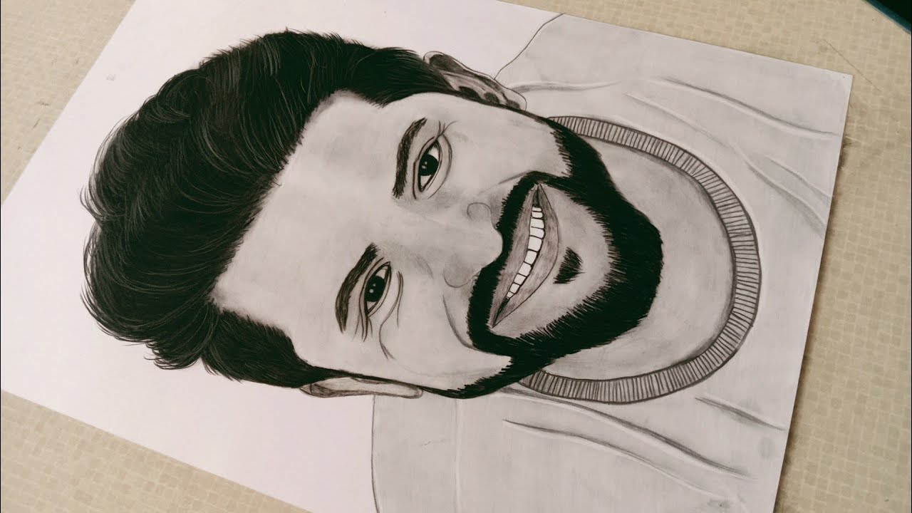 Drawing Suresh Raina | How To Draw Suresh Raina Pencil Sketch Step By ...