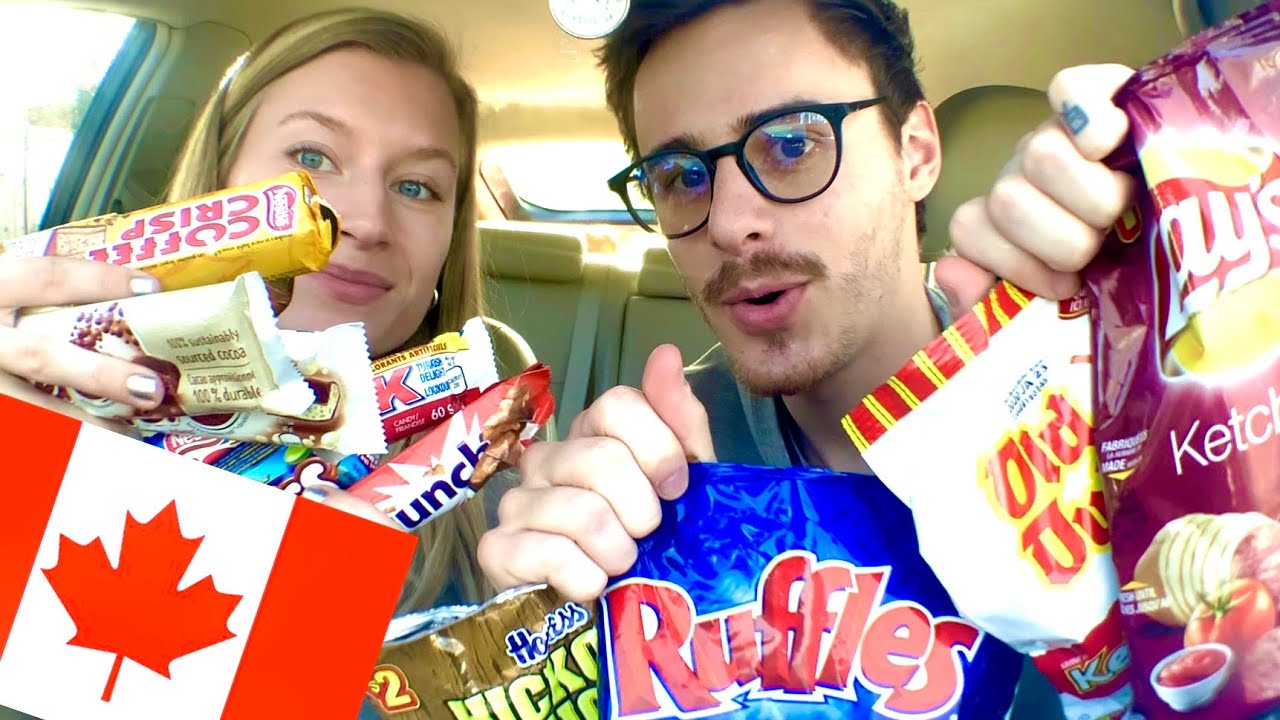 Trying CANADIAN SNACKS! (w/ Katia Martin!) - YouTube