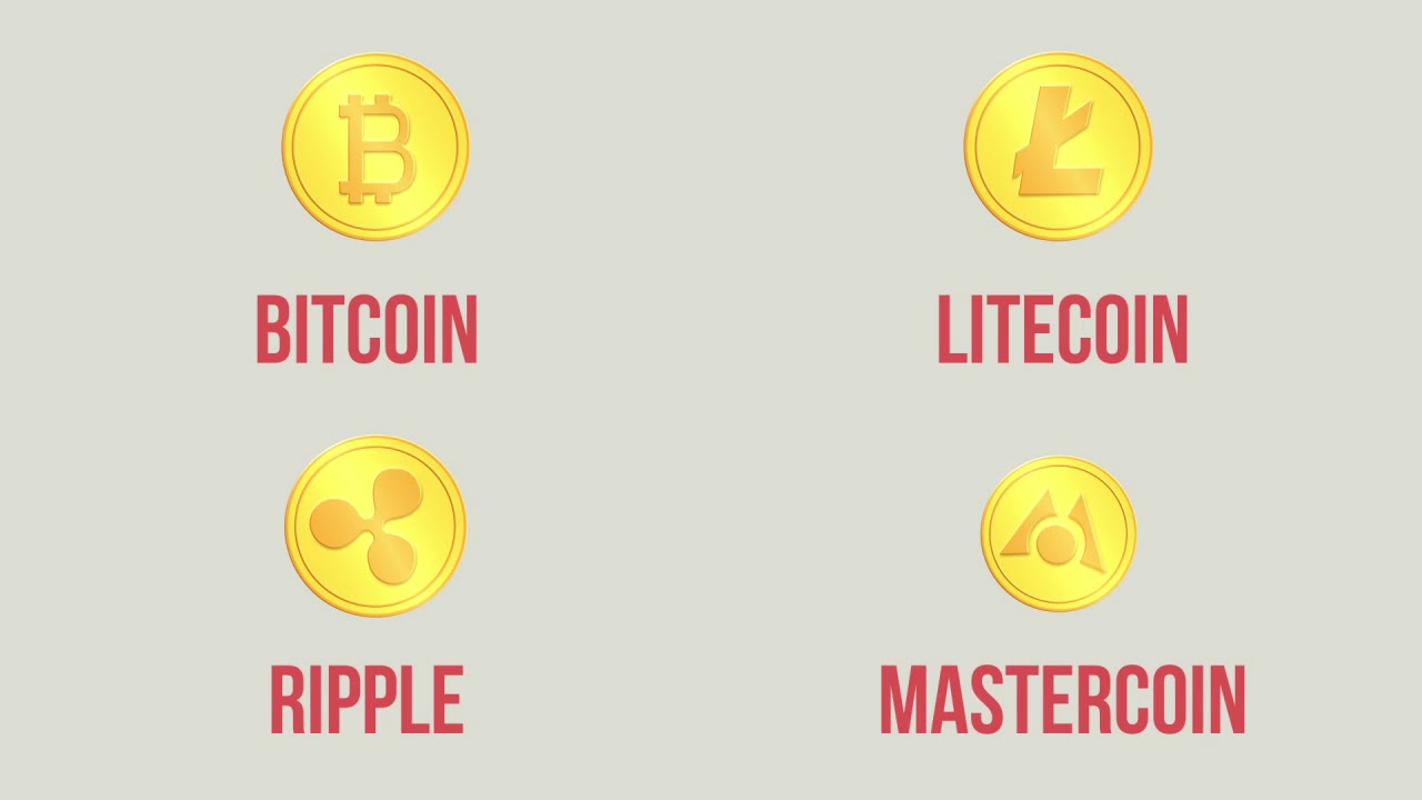 Cryptocurrency Coins Animations Template - YouTube