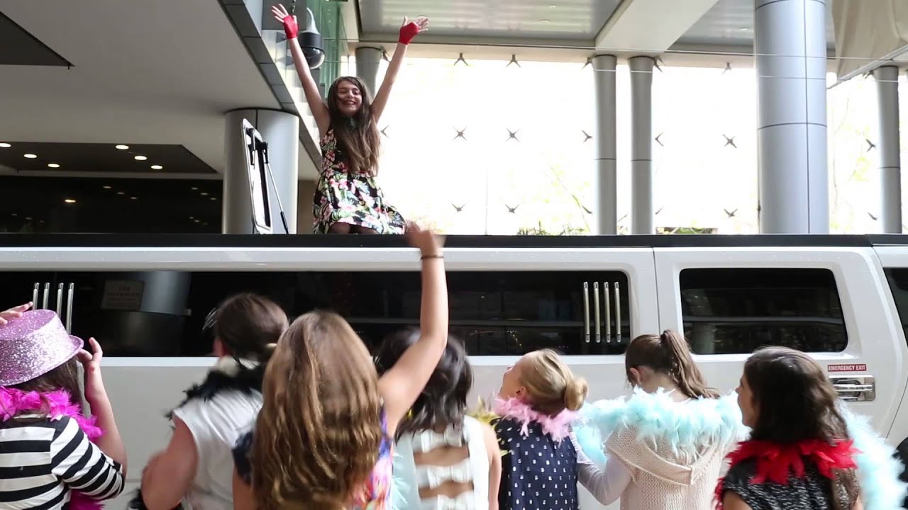 Disco Birthday Party for Teens - Stretch Hummer - YouTube