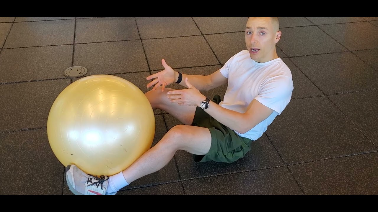 Core - Supine Swiss Ball Static Hold with Intra-Abdominal Pressure ...