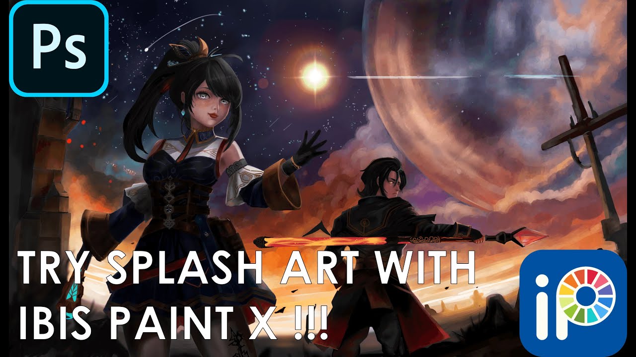 How to draw characters 2D in ibispaint x - YouTube