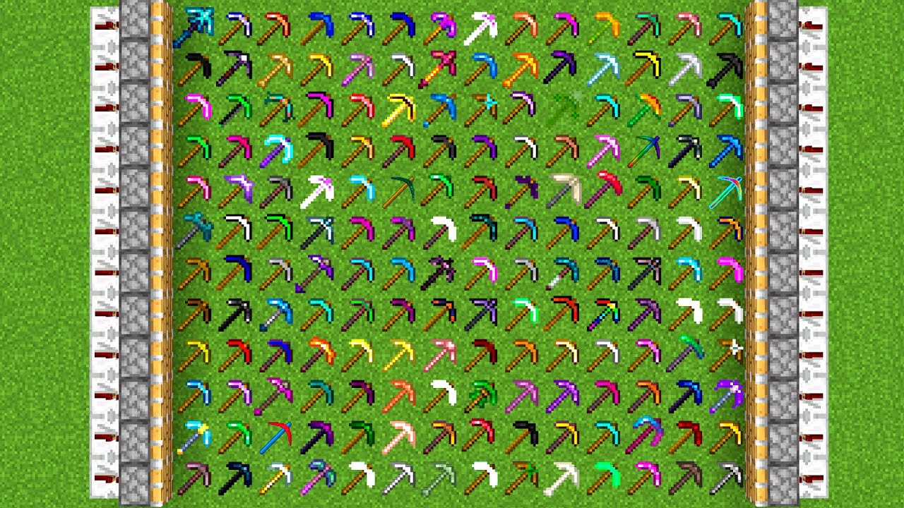 x999 pickaxes combined? - YouTube