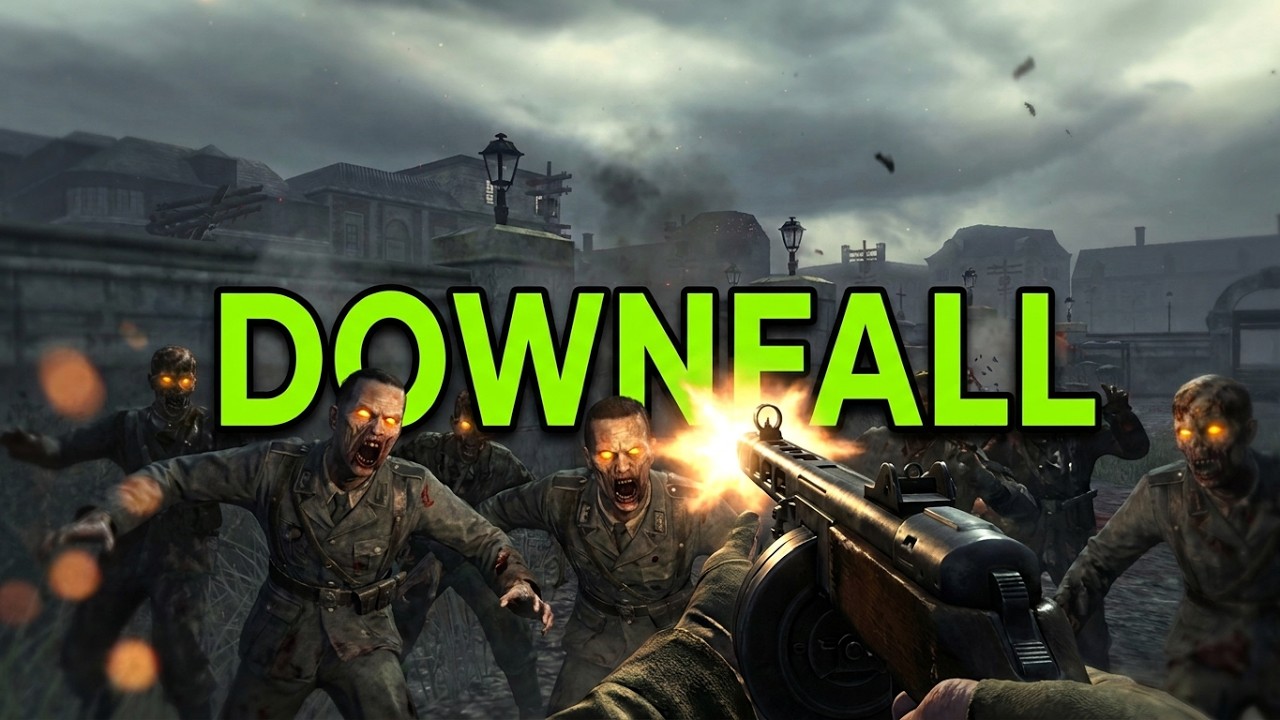 WaW Custom Zombies: DOWNFALL [No Commentary] - YouTube