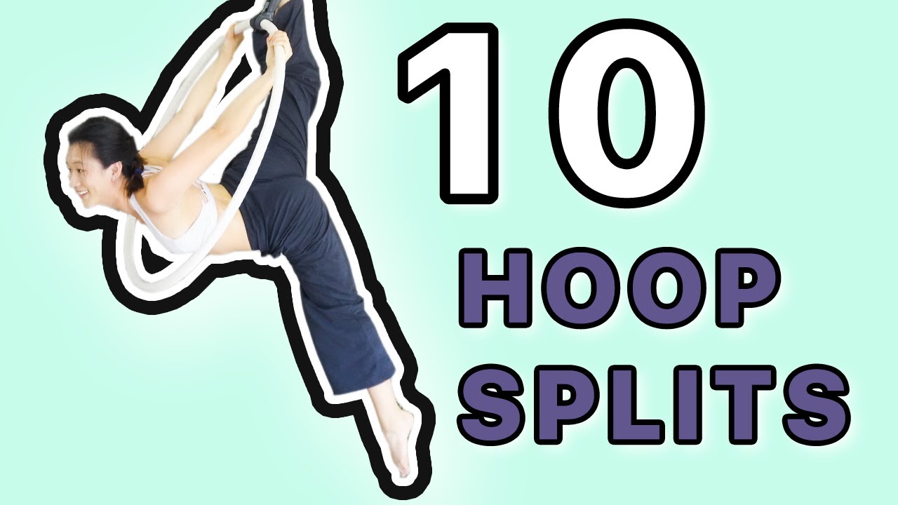 10 Beginner Splits on Aerial Hoop | aerialpractice - YouTube