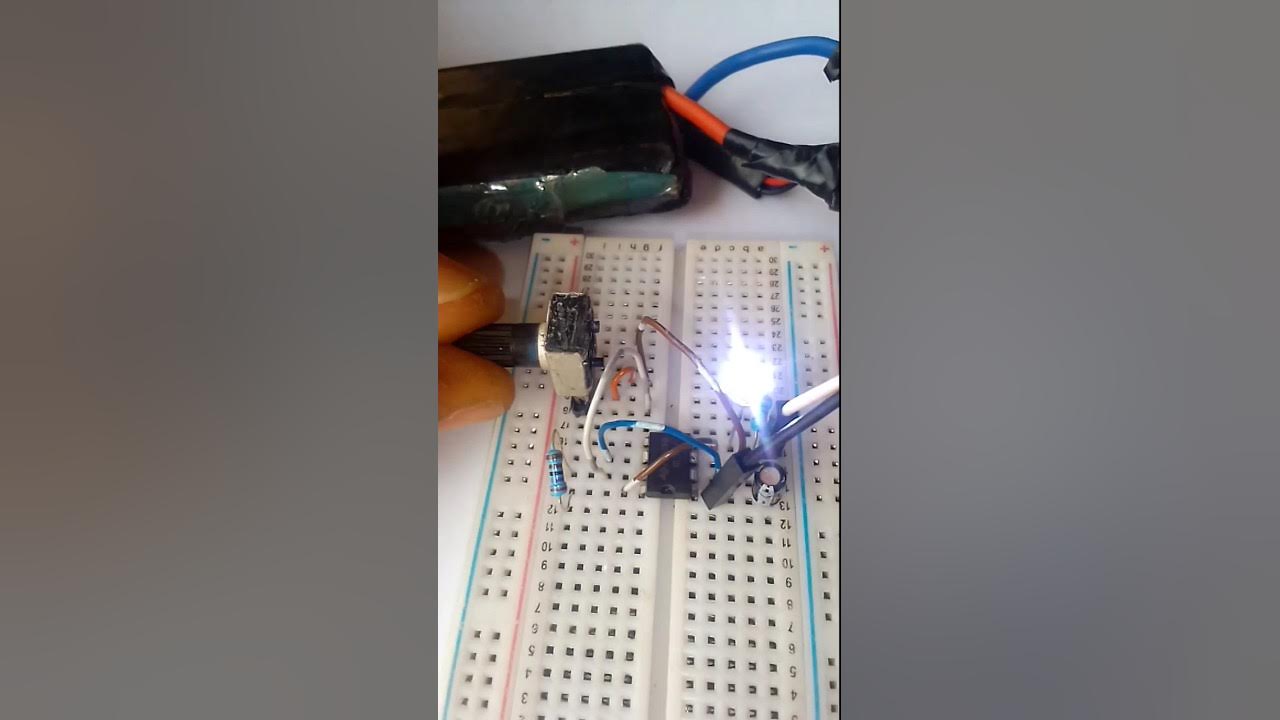 How To Make A Led Flasher Circuit Using 555 Timer ππ― Shorts Ledflasher 555timer Led Diy