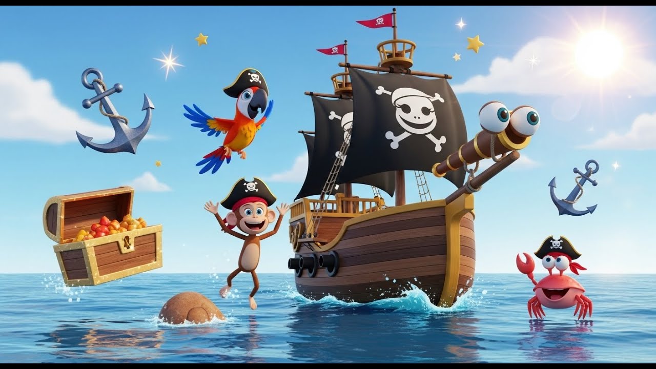 Learn Object Names at the Pirate Ship | Fun Object Learning Nursery ...