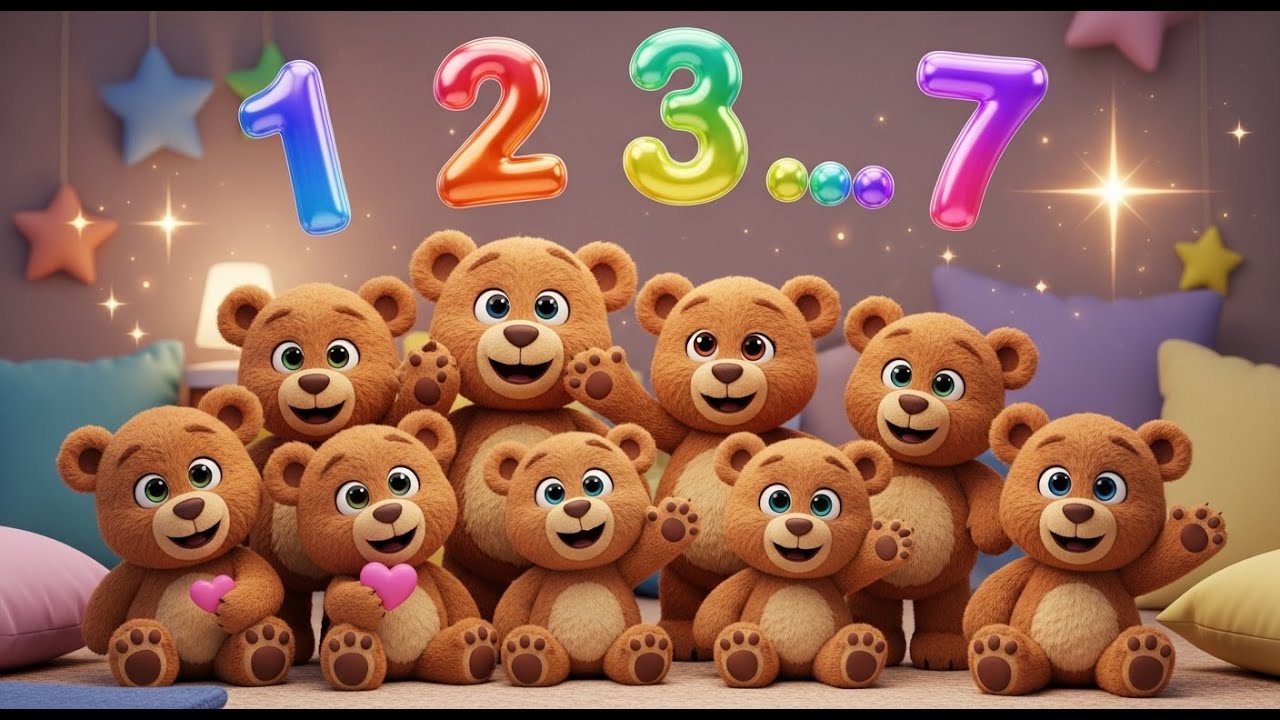 Contando Ositos de Peluche para un Abrazo 🧸💖 | Canción de Números para ...