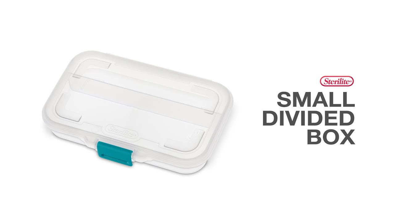 Sterilite Small Divided Box - YouTube